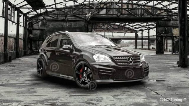Mercedes-Benz ML W164 SR66 wide body kit - PO Tuning performance look