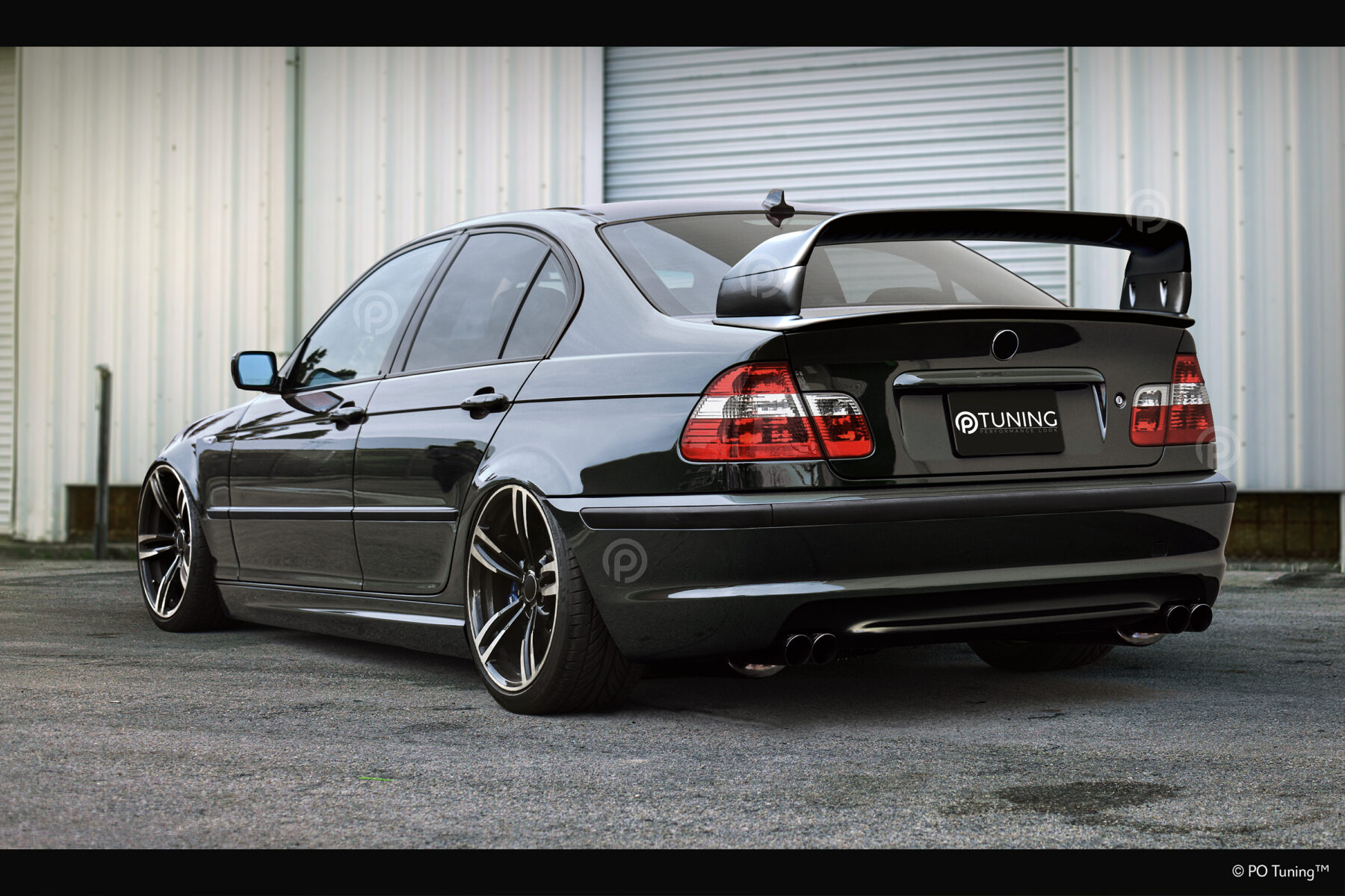 HECKSPOILER HECKFLÜGEL Für BMW E46 Class II GT - PO Tuning performance look